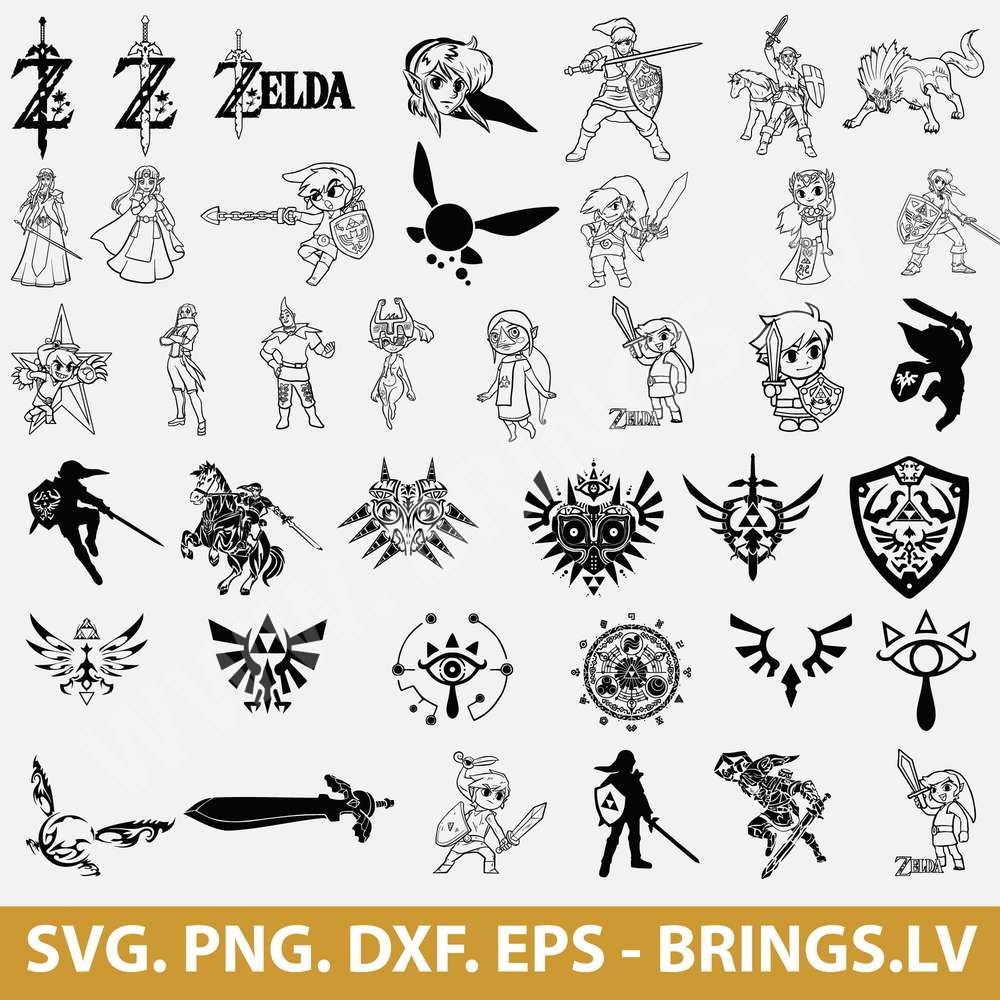 Legend Of Zelda Svg Archives PREMIUM AND FREE SVG DXF PNG CUT FILES 