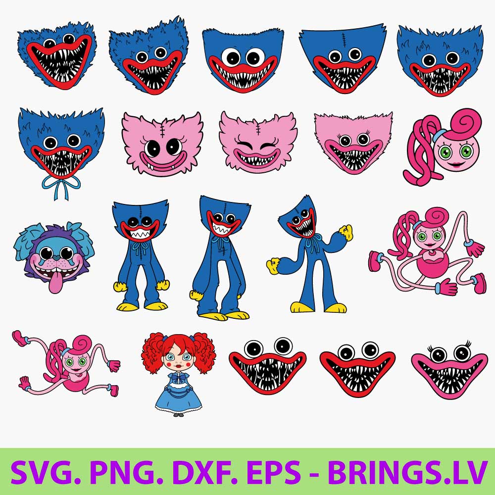 Huggy Wuggy Face Template